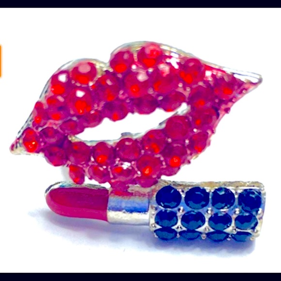 Jewelry | Lips Lipstick Cocktail Ring Adjustable Band | Poshmark